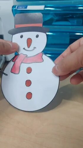Christmas Craft Writing and Coloring Cut Pats Activities -Snowman-Elf-Santa