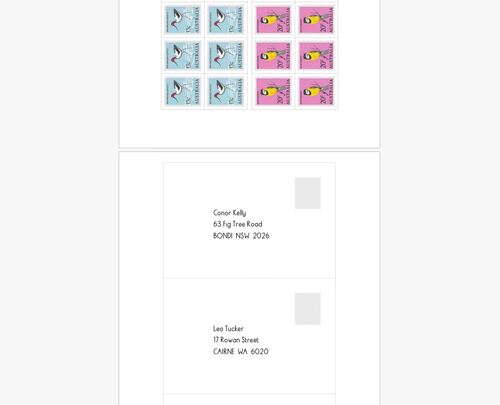 Australian Stamps Cutting & Pasting | Post Office Fine Motor | Address ...