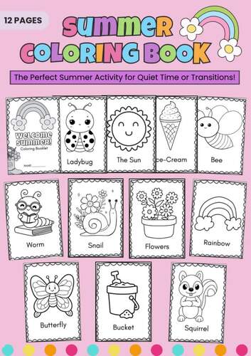 Summer Coloring Pages for Kids | Printable Back to School & End of Year Fun