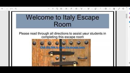 Digital Escape Room - Italy by The Bearded Feel-Good Teacher | TPT