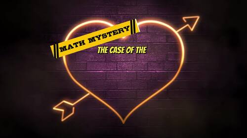 Valentine's Day Math Mystery Activity - 3rd Grade Pack - Vanishing ...