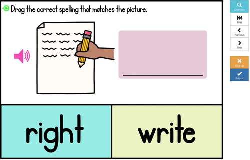 BUNDLE Homophones BOOM CARDS™ Distance Learning by Teaching Literacy