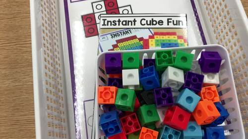 Instant Center Mats: Cube Fun (Fine Motor, Morning Work, Morning Tubs)