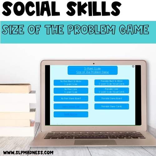 Problem Solving Scenarios Speech Therapy Game l Social Skills Boom Cards