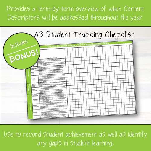 V9 Australian Curriculum SCIENCE Content Descriptor Overviews - Year 7