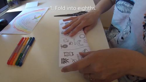 Regular and Irregular Past Tense Verbs Visuals Foldable Mini Books