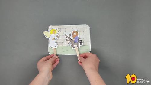 Balaam and the Talking Donkey Craft by 10 Minutes of Quality Time