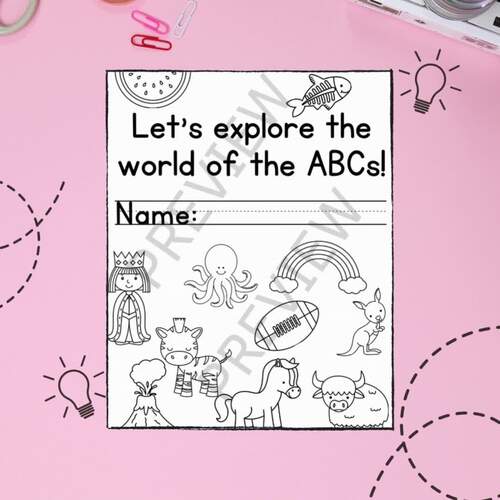 Alphabet Letter Booklet | Handwriting Practice Kindergarten | TPT