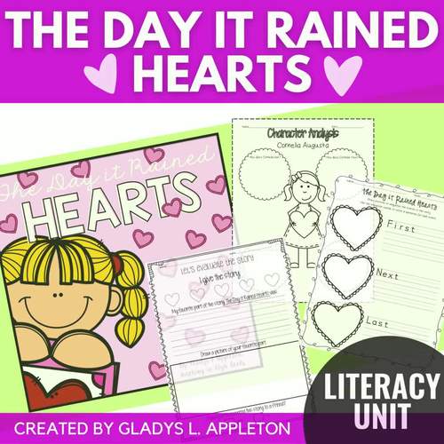 The Day it Rained Hearts Valentines Day Book Companion | Read Aloud ...