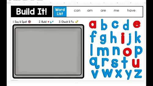 Digital Word Work | Digital Sight Words | Google and Seesaw | TpT