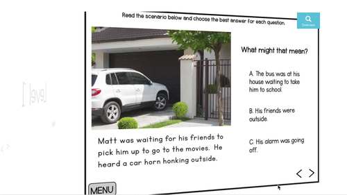 Inferencing Activities Boom Cards™ Speech Therapy Digital Resource