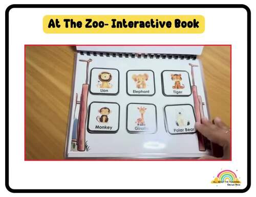Adapted Book- I See a ---- At The Zoo. by ALL ABOUT THE TEACHING