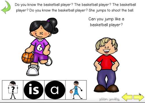 Sports Early Language Boom Cards for Vocabulary Language Sentence Expansion