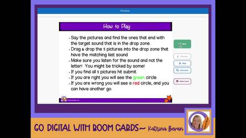 Boom™ Cards: Syllable Counting for phonological awareness by Katrina Bevan