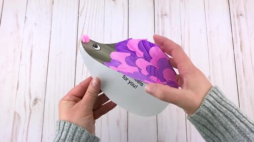 Heart Hedgehog Craft (Valentine's Day) by Fireflies and Mud Pies