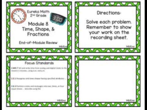 Eureka Math 2nd Grade Review Bundle Task Cards With Boom Distance 