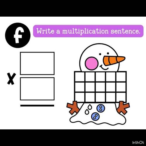 Multiplication Arrays MIXED Math Facts Task Cards {Growing MEGA Bundle}