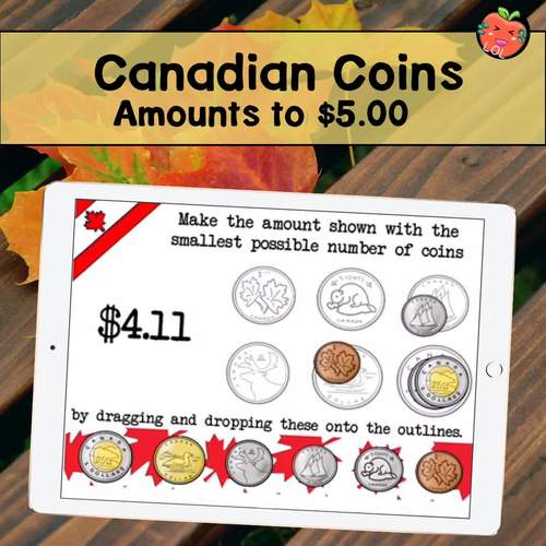 Canadian Coin Amounts to $5 BOOM CARDS by LOL - Life of Learning