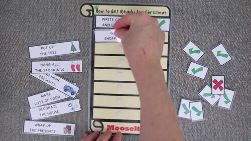 Mooseltoe Story Sequencing Set: List with Action Steps + Pictures ...