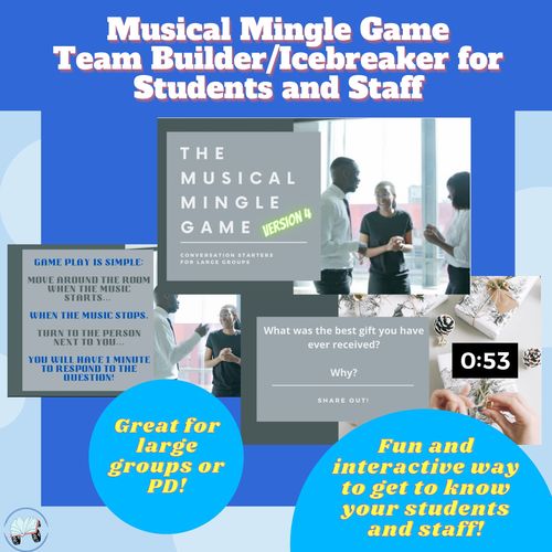 Musical Mingle Game - Team Building/Icebreaker for Students or Staff ...