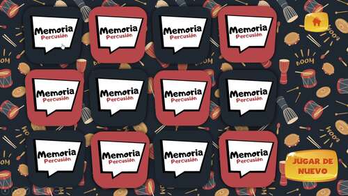 Memoria Instrumentos de Percusión - Juego Virtual - PowerPoint -Aula de ...