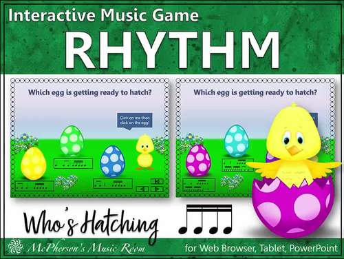Spring Music | Interactive Rhythm Game Sixteenth Notes {Who's Hatching}