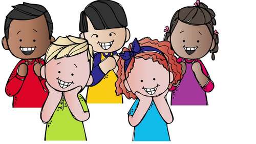 Excited Kidlettes clip art, Happy clip art, smiling clip art Melonheadz ...
