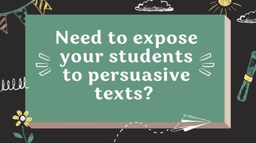 Opinion or Persuasive Writing Mentor Text for 3rd 4th & 5th Grade ...