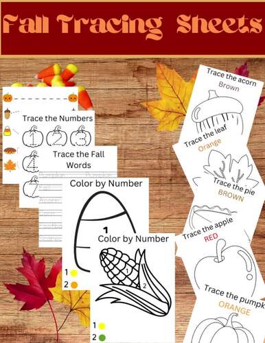Fall Fine Motor Activities: Fall Morning Work - Tracing and Coloring ...