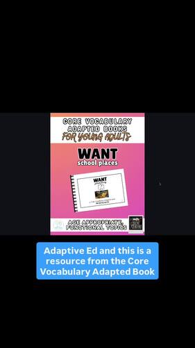 AAC Core Vocabulary Adapted Book – WANT School Places | Autism, Editable