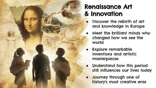 RENAISSANCE ART & INNOVATION SLIDES European History Grades 6-8 by ...