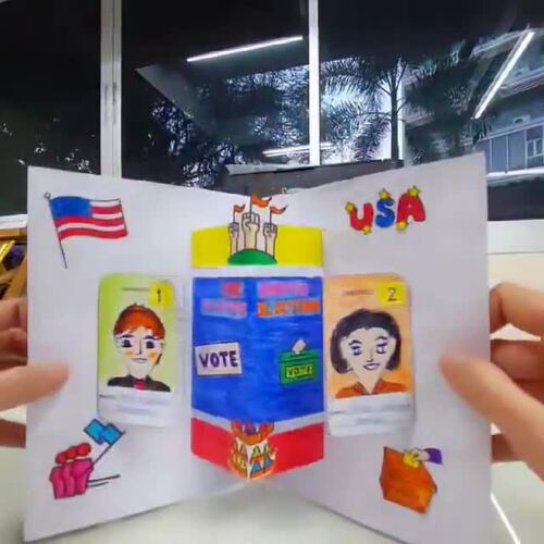 Election Day Activities Craft 2024/Easy and Fun Craftivity by Fun Every Day