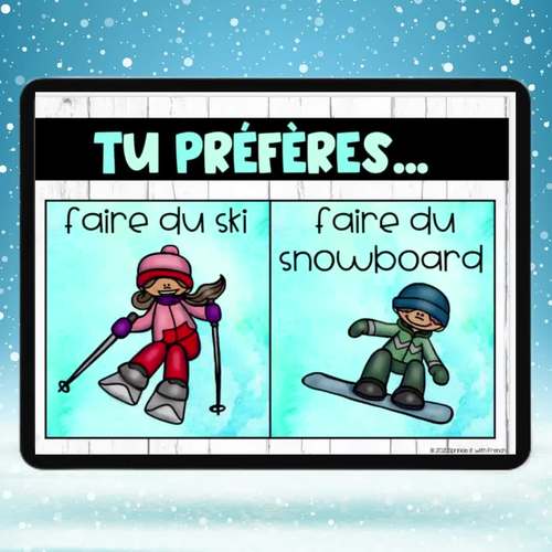 Tu préfères... l'hiver | French Winter Would You Rather? | TPT