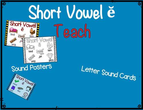 Short Vowel ĕ Teach Practice & Assess Posters Games Worksheets ...