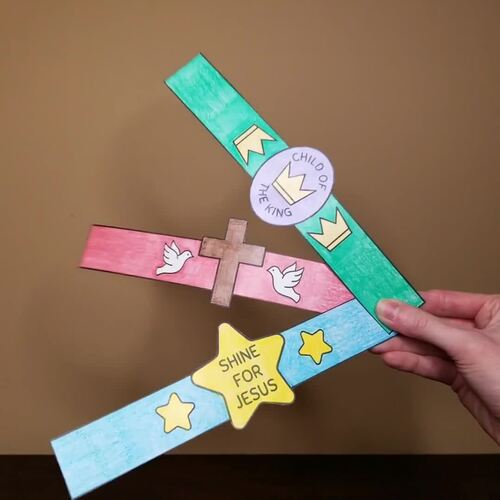 Christian Paper Bracelets Craft Kids Sunday School Children's Church ...