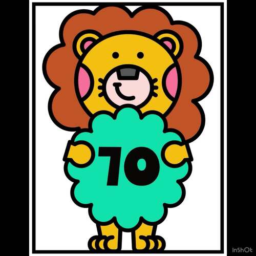Counting by 10 Posters | Lion Theme | Numbers 0–120 by The Numerical Nook