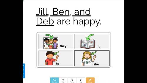Subject Pronouns Boom Learning Digital Task Cards by The 4x6 Store