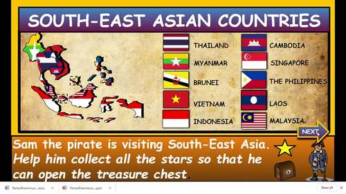 Interactive Maps Bundle: Google Slides Presentations + PPT's + Worksheets