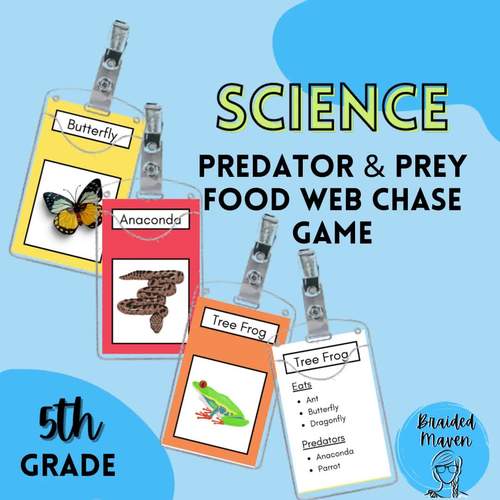 Food Webs Predator and Prey Chase Game by Braided Maven | TpT