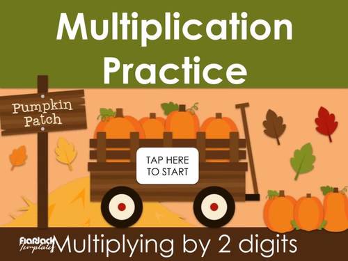 Multiplying by 2-digit Pumpkin Patch by Upper Elementary Antics