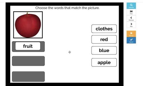 Describe the Picture Set 1 BOOM (TM) Deck Autism ABA Distance Learning