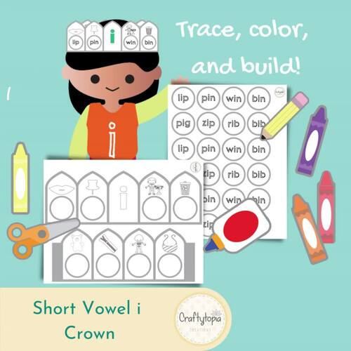 Short i Vowel Activities by Craftytopia Creations | TPT