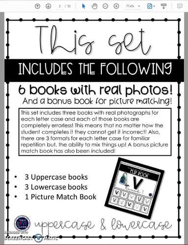 Alphabet Adapted Books for Letter V with Real Photos by Teach Love Autism