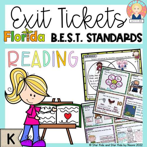 EXIT TICKETS | ELA and MATH BUNDLE - Florida's B.E.S.T. Standards ...