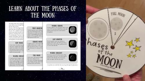 Phases of the Moon Study Unit by Imagination Buds | TPT