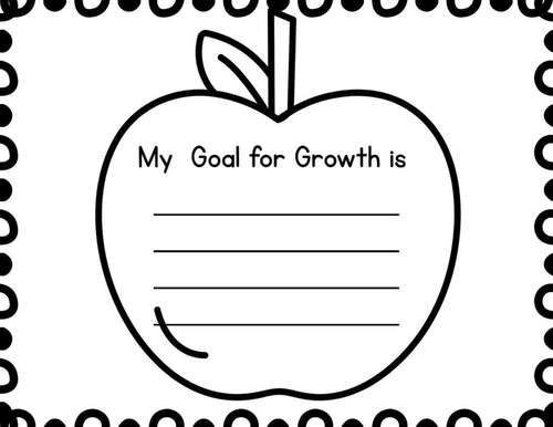 Growth Mindset Goal Setting Craft | SEL & Back-to-School (Grades 1-2)