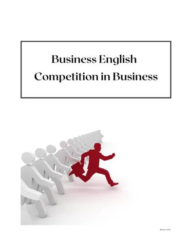 Business English: Competition - Lesson Plan by The EFL Classroom Today