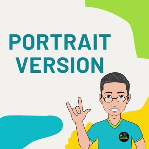 2023 Calendar - April ASL Wall Calendar - Bulletin Board - Sign Language