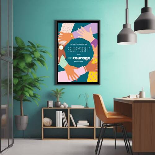 Motivational Classroom Posters For Decor: Encouragement and Support