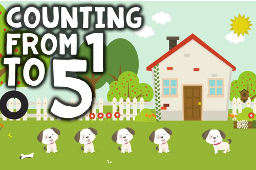 Counting to 5 Song: Learning to Count Preschool Song - K.CC.1, K.2A